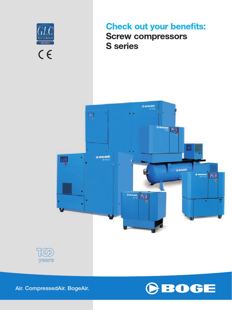 BOGE S Series Screw Compressors Overview | PDF | Mechanical Engineering ...
