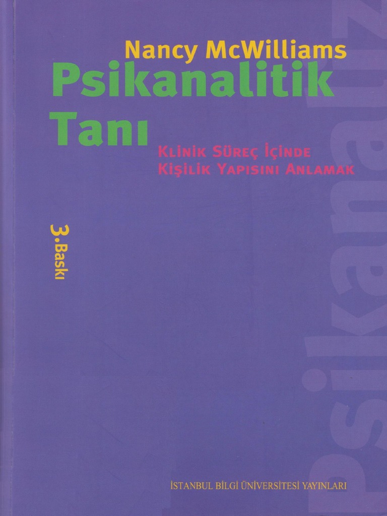 Nancy McWilliams Psikanalitik Tanı İstanbul Bilgi Üniversitesi ...