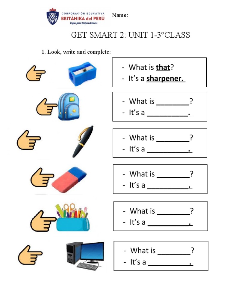 GET SMART 2-Unit 3°class | PDF