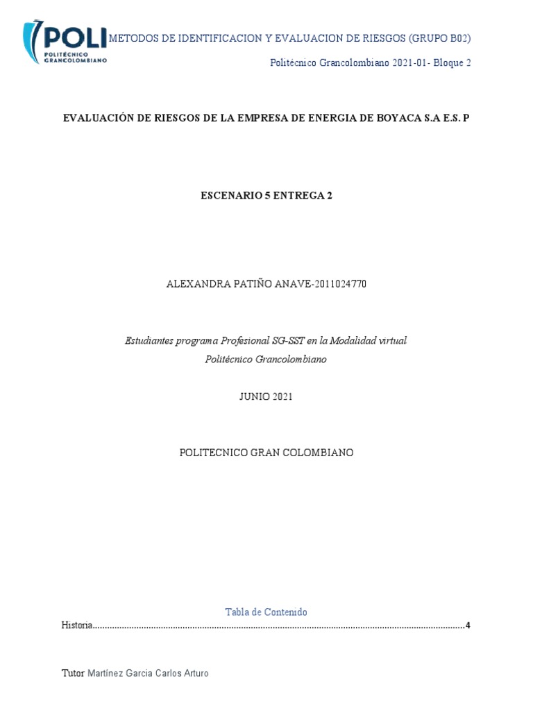 Evaluación de Riesgos en EBSA | PDF | Motivación | Motivacional