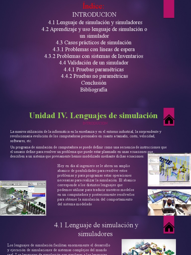Unidad 4 | PDF | Simulación | Lenguaje de programación