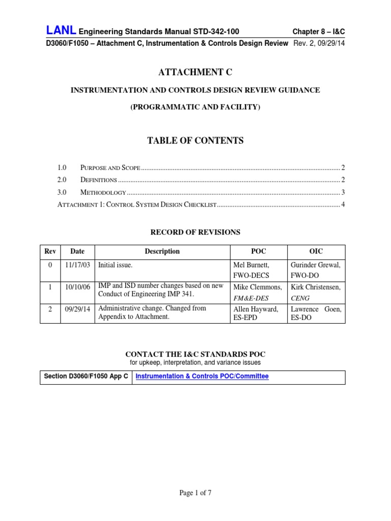 Instrumentation and Controls Design Review Guidance | PDF | System ...