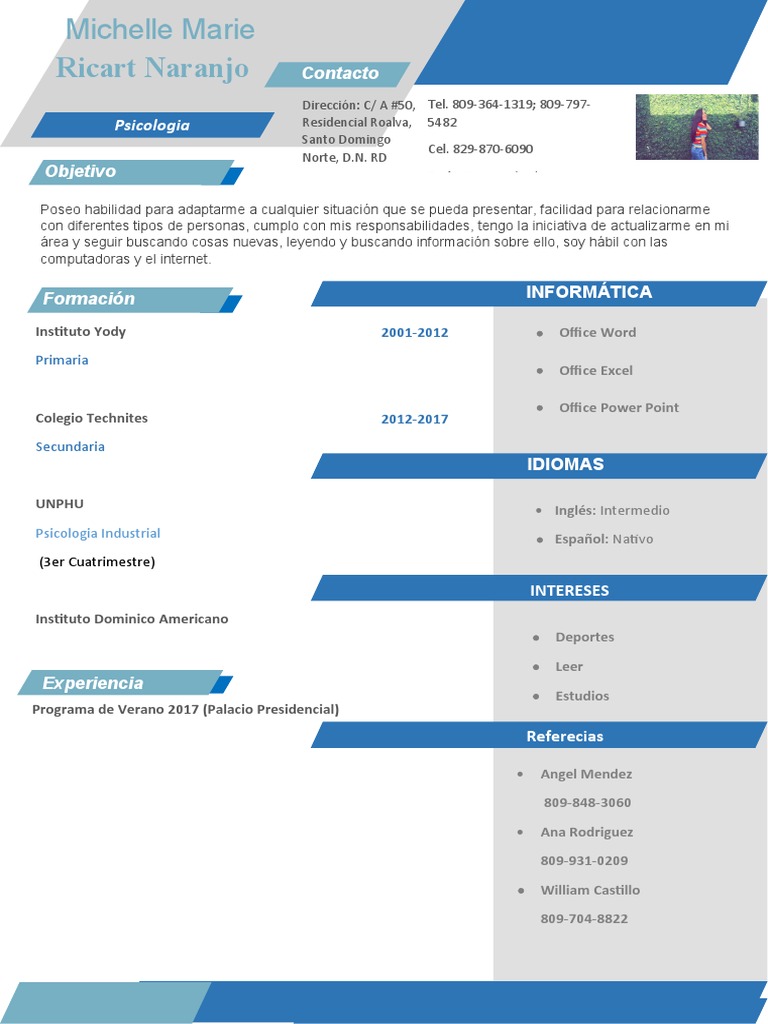 Curriculum Michelle Ricart | PDF | Office Suites para Windows | Suites ...