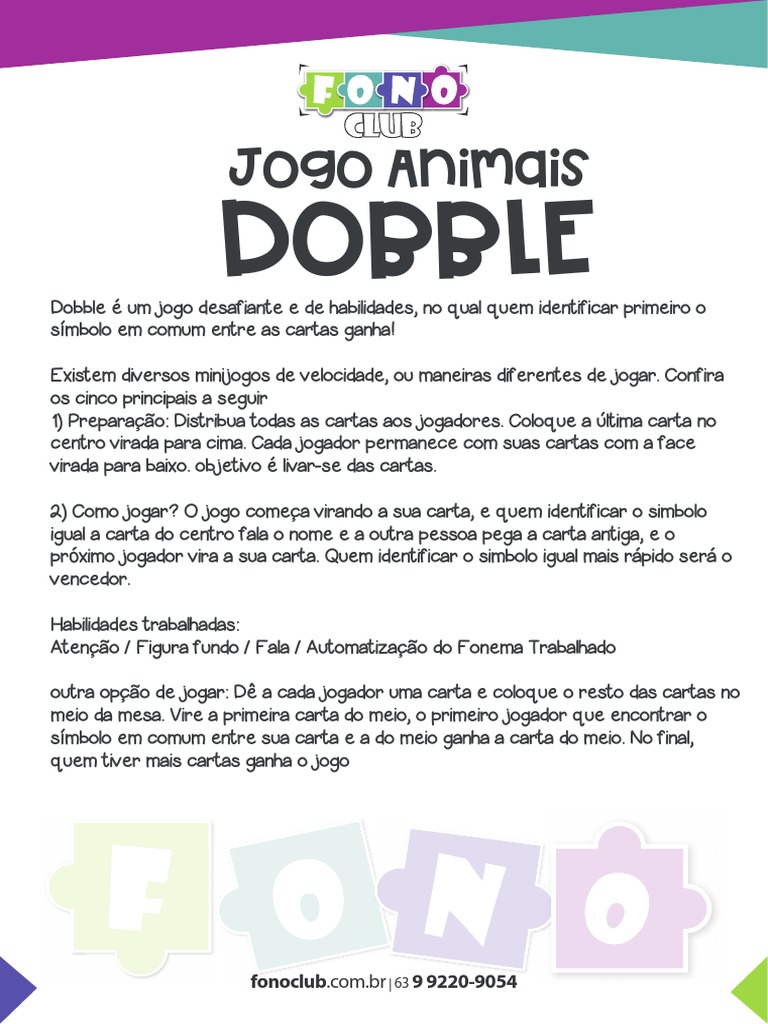 Dobble Animais Compressed | PDF