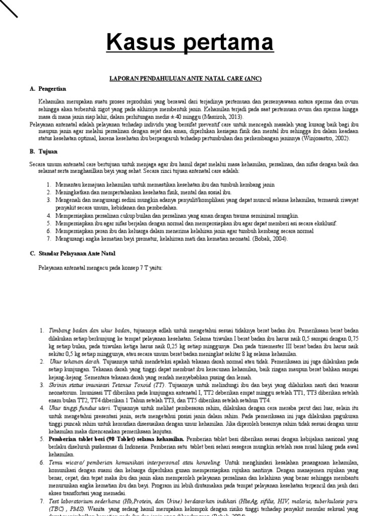 MATERNITAS Minggu 1-4 (9 Kasus) | PDF