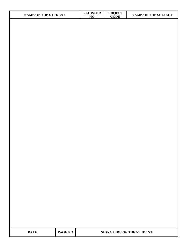 Exam Answer Sheet Details | PDF