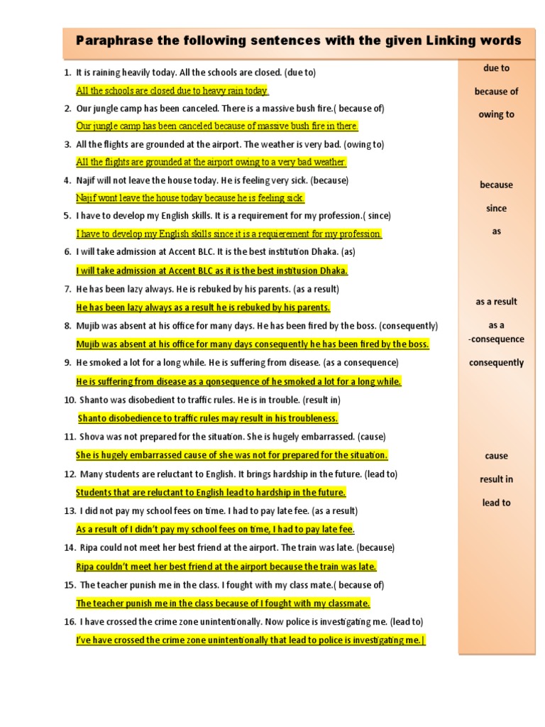 Linking-Words-Practice TIFFANY BENAVIDES | PDF | Violence