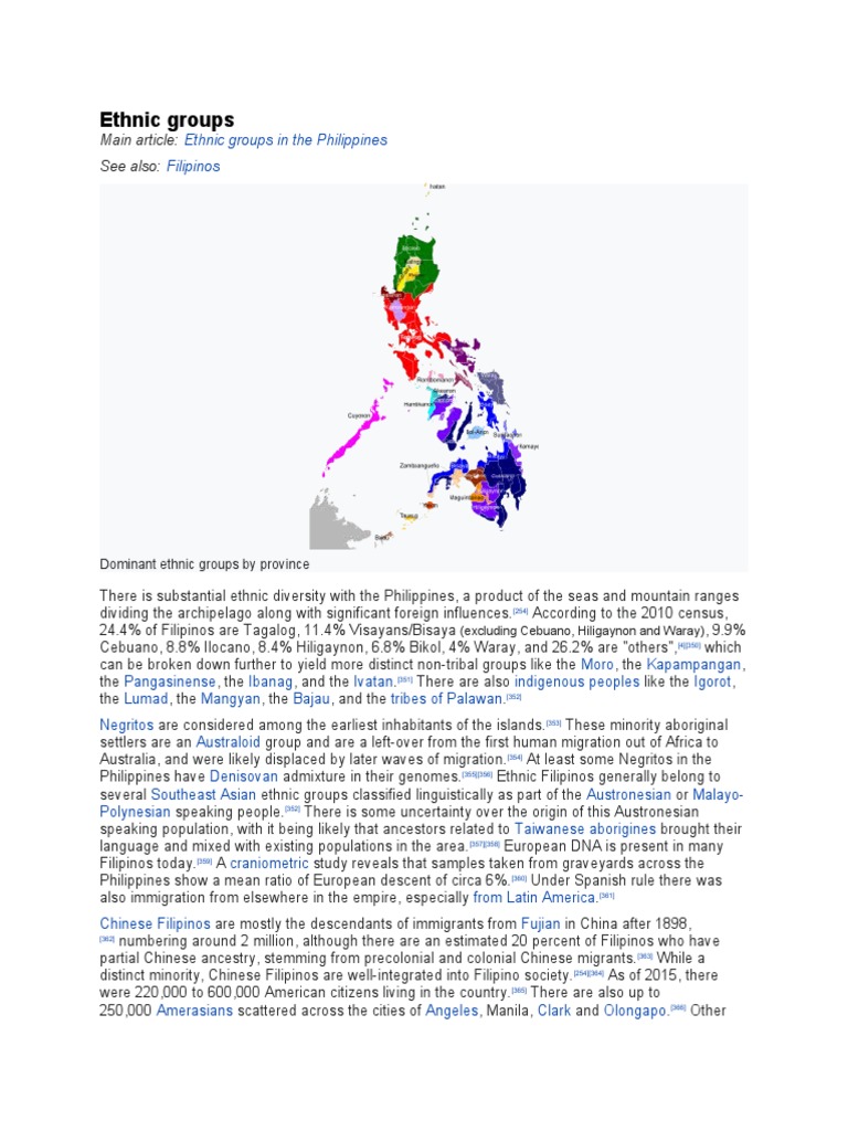 Ethnic Diversity in the Philippines | PDF | Philippines | Languages