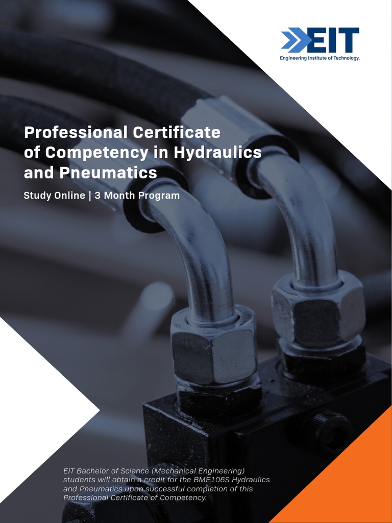 Professional Certificate in Hydraulics & Pneumatics | PDF | Valve ...