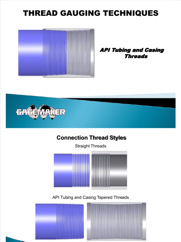 Tubing Casing Thread Training | PDF | Diameter | Pipe (Fluid Conveyance)