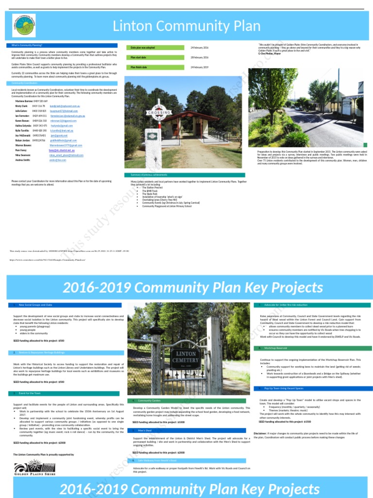 Sample Community Plan | PDF
