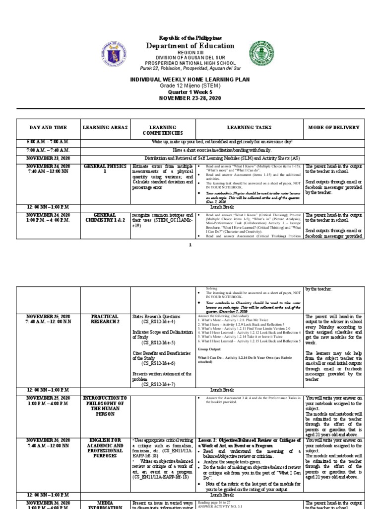 Department of Education: Republic of The Philippines | PDF | Multiple ...