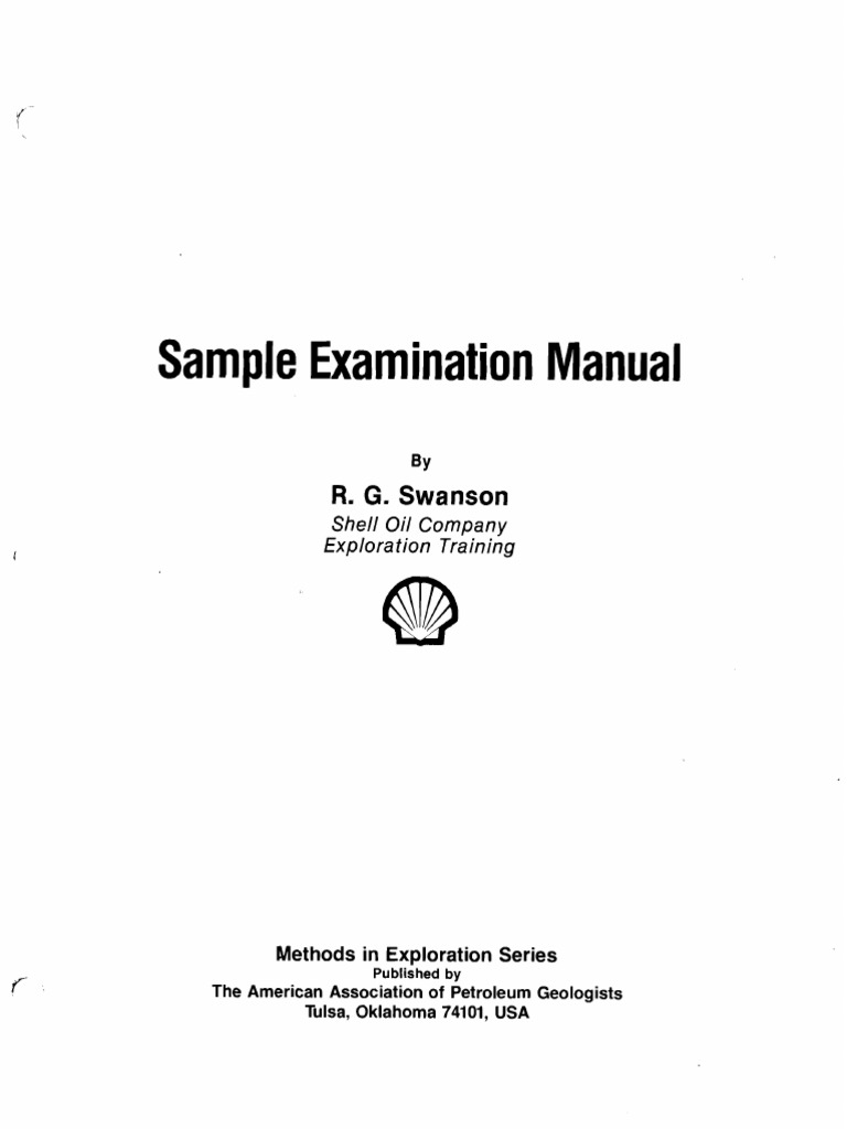 Shell Sample Examination Manual - RG Swanson | PDF | Geology | Nature