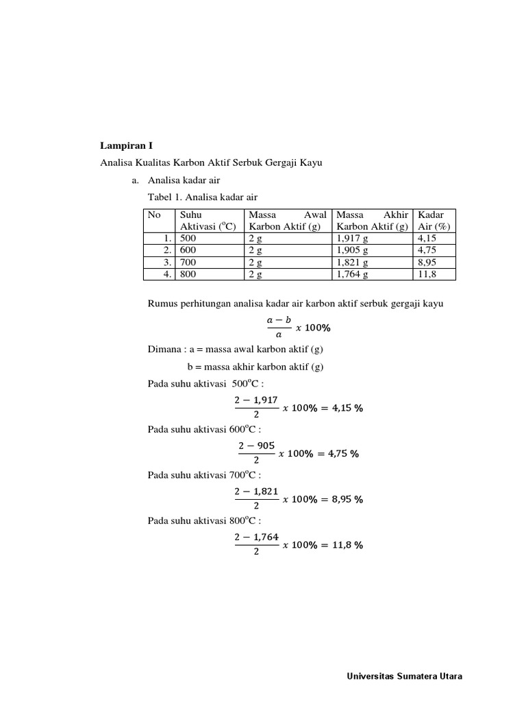 Appendix (Cara Perhitungan Nilai Iod) | PDF
