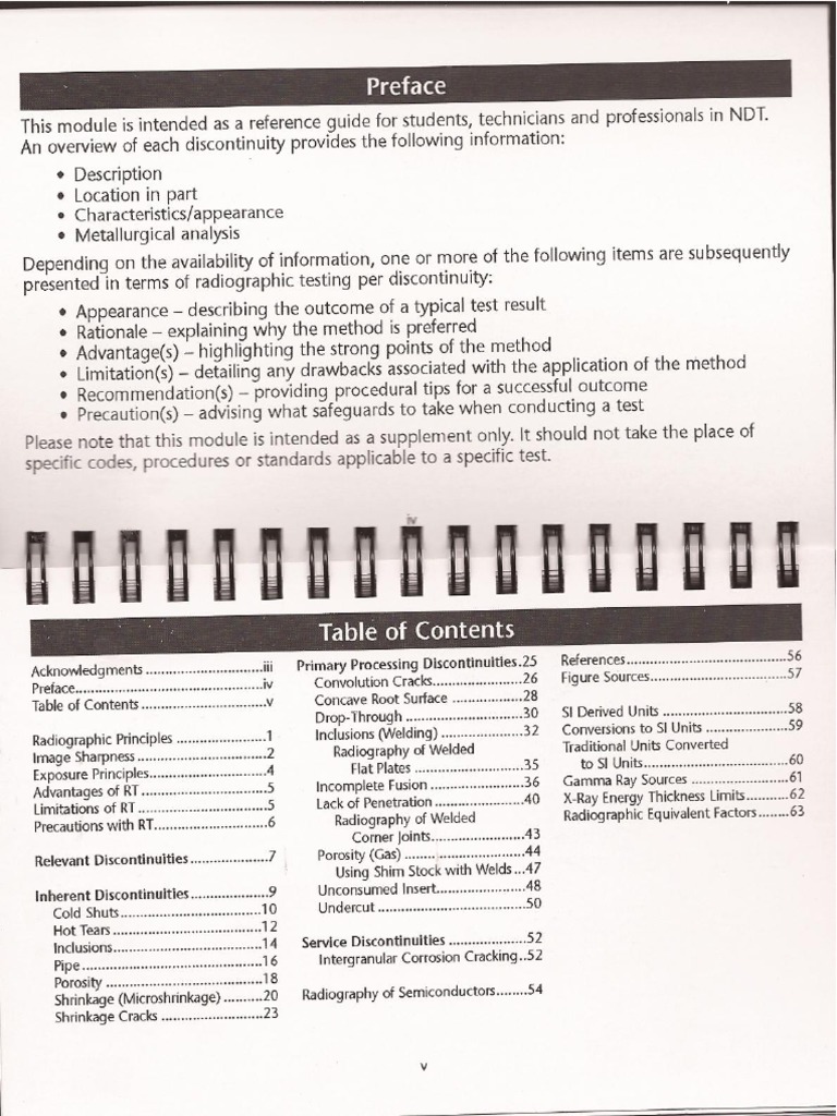 ASNT - Relevant Discontinuities Radiographic Testing (RT) - 3 | PDF