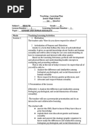 Sample Lecture Session Guide | PDF | Gender Equality | Gender Studies