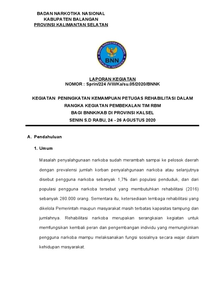 Laporan Kegiatan PBM | PDF
