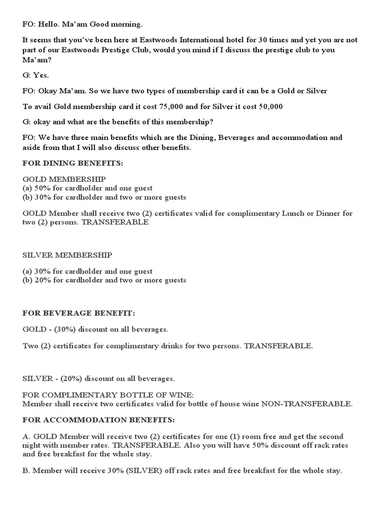 Prestige Club | PDF | Business