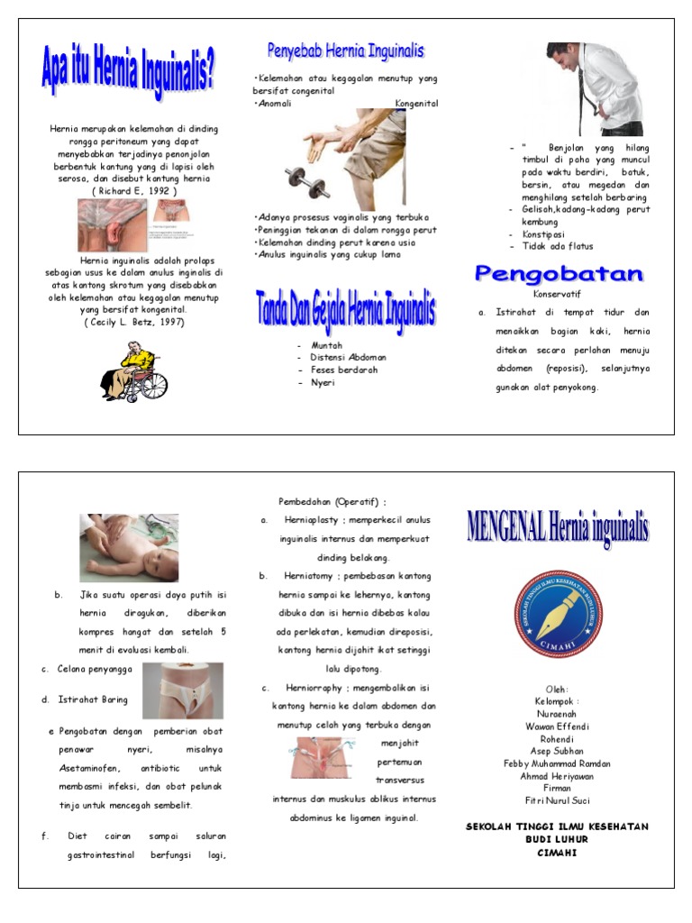 Leaflet Hernia Inguinalis | PDF