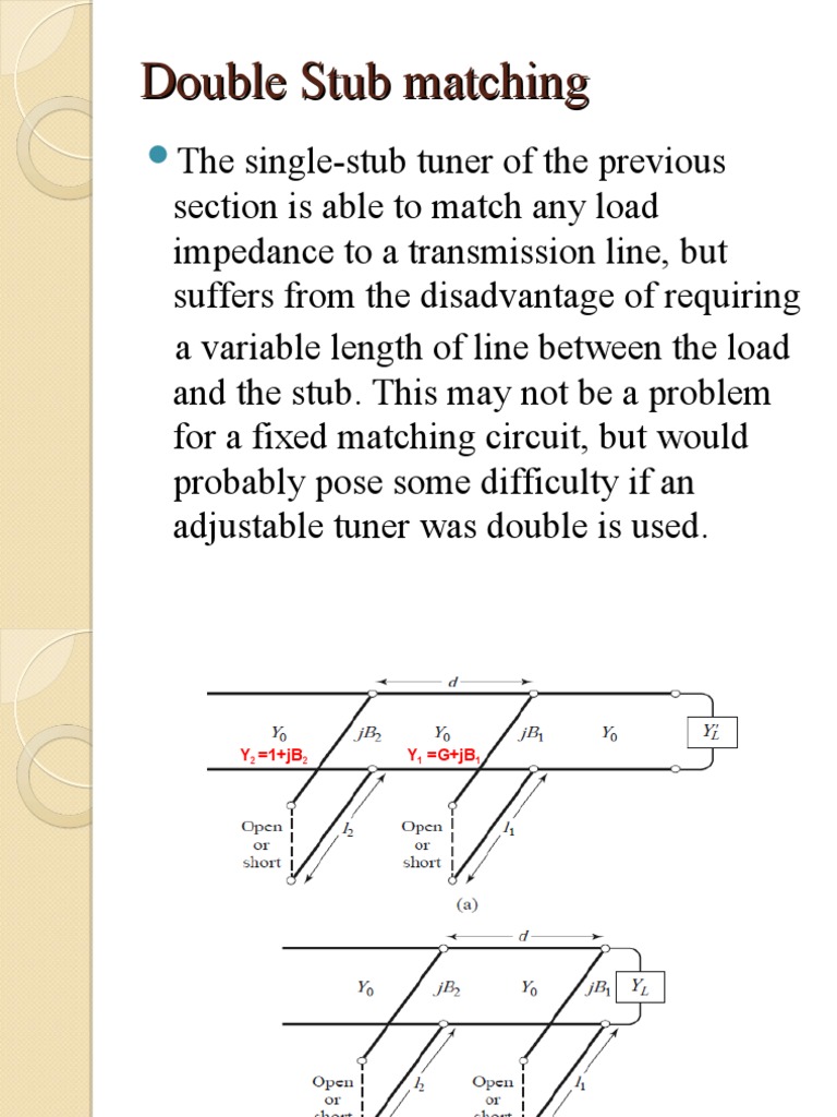 Double Stub and LC Matching Circuit | PDF | Electrical Impedance ...