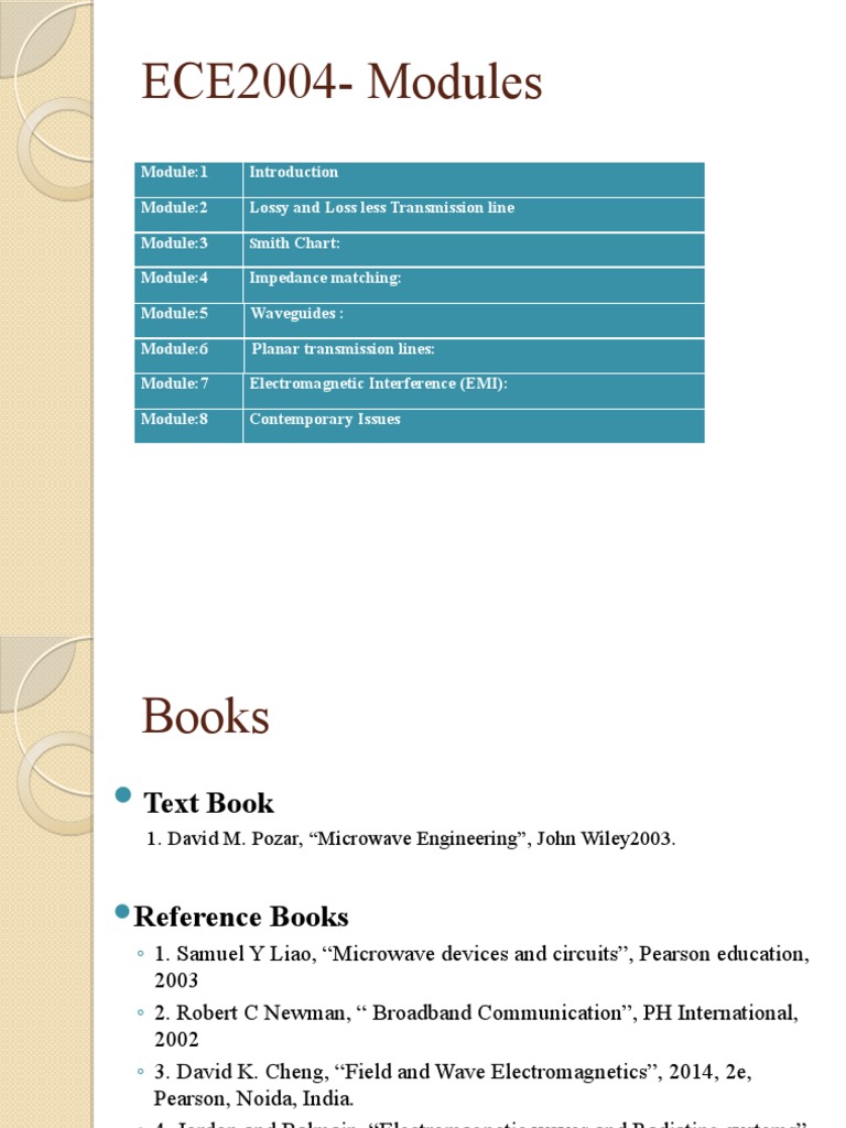 Module 1 and Module 2 | PDF | Transmission Line | Coaxial Cable