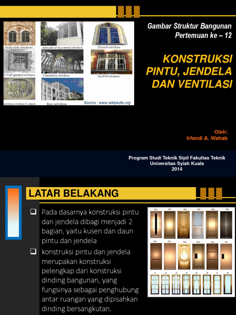 Konstruksi Pintu dan Jendela | PDF | Seni