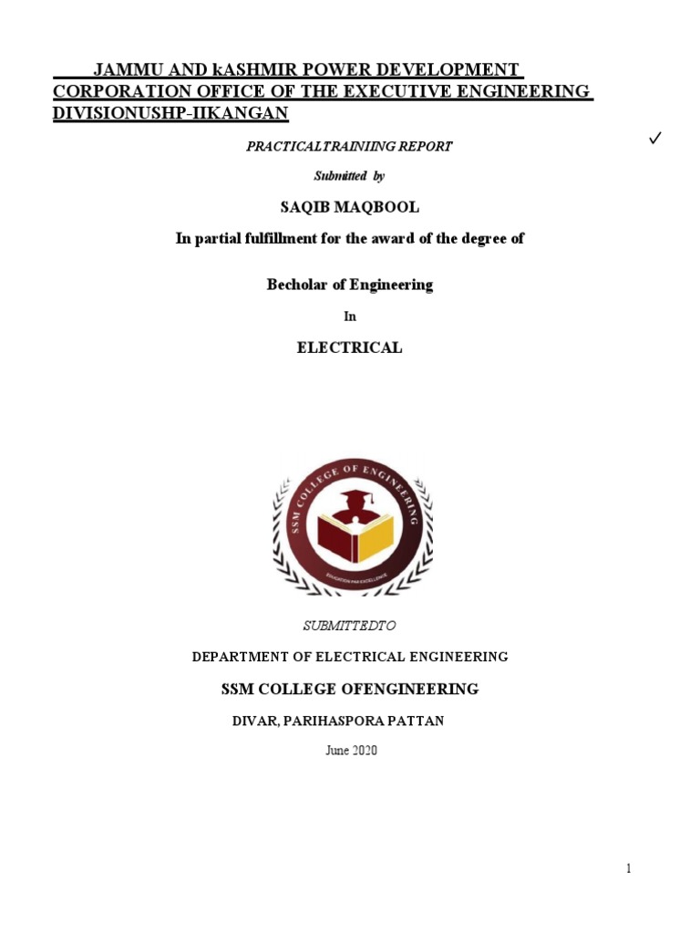 Training Report of Ushp-II, Saqib Maqbool | PDF | Turbine | Power Station