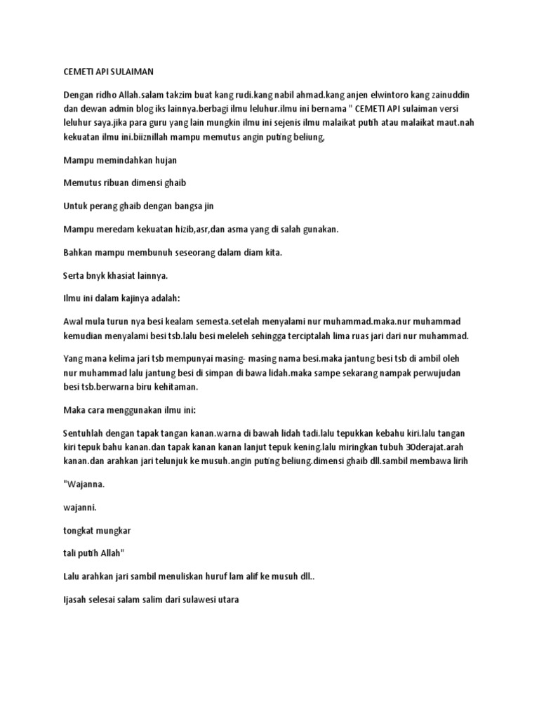 Cemeti API Sulaiman | PDF | Seni | Dewasa Muda