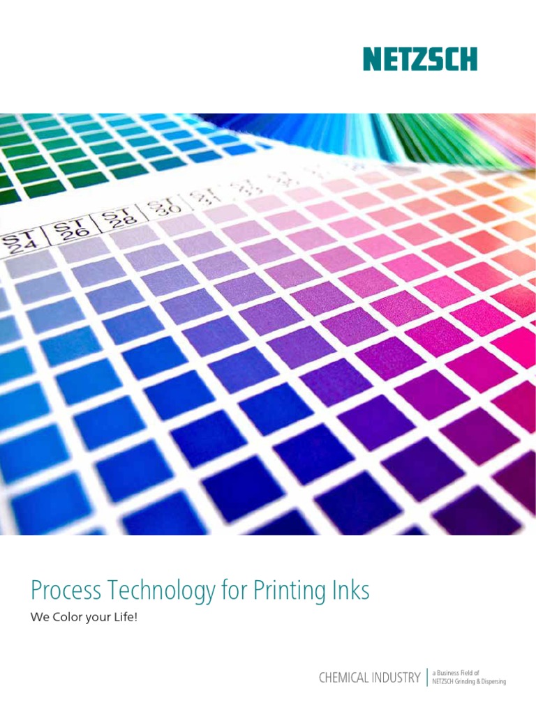 Process Technology For Printing Inks: We Color Your Life! | PDF ...