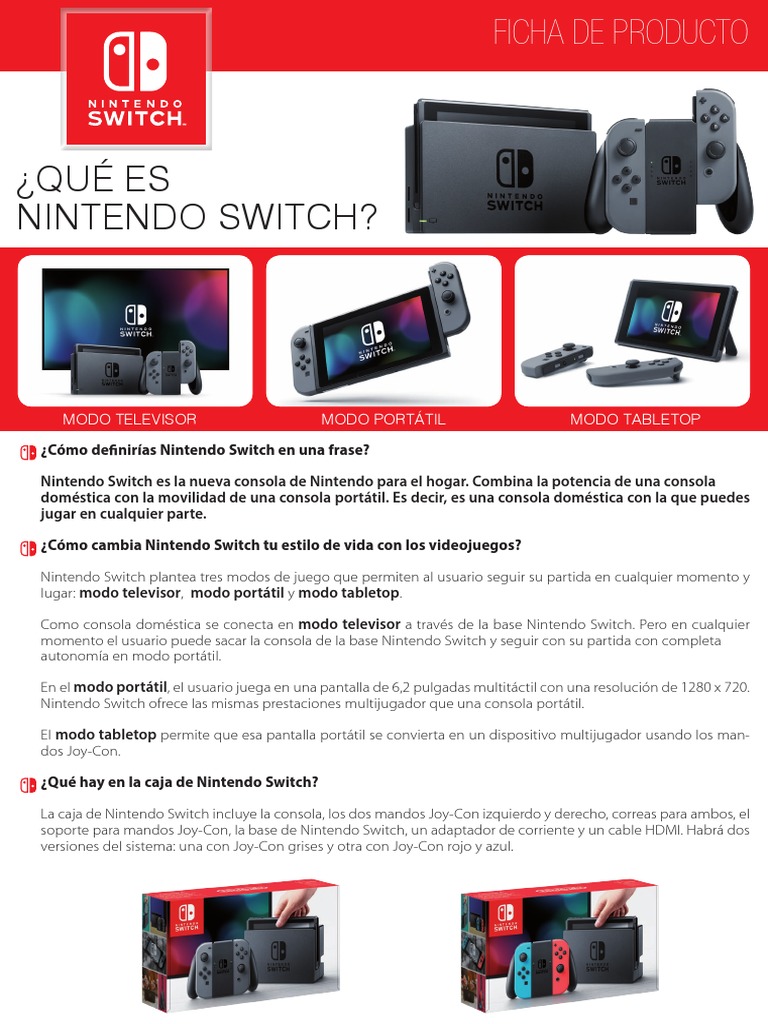 FP Nintendo Switch | PDF | Nintendo | Juegos de consolas