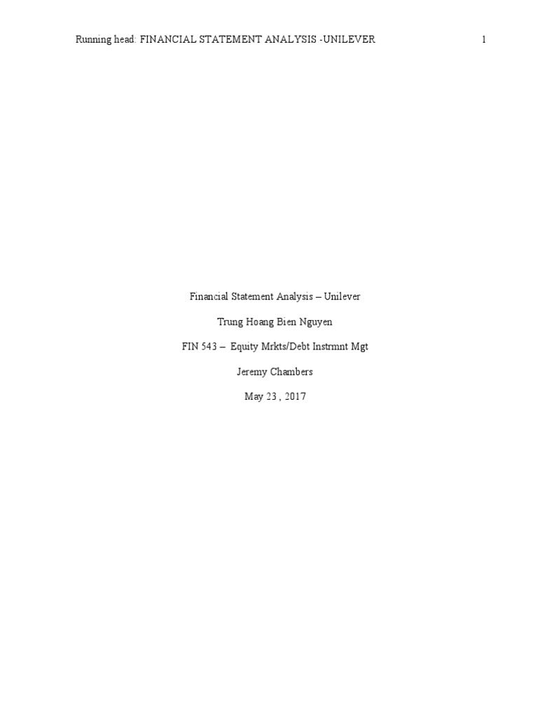 Unilever Financial Insights | PDF | Leverage (Finance) | Equity (Finance)