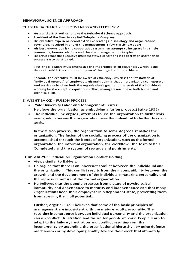 Behavioral Science Approach | PDF | Motivation | Motivational