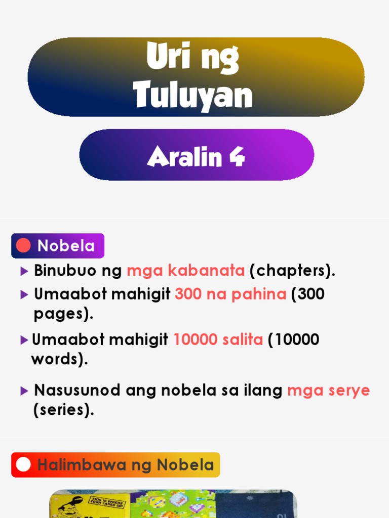 Aralin 4 - Uri NG Tuluyan | PDF