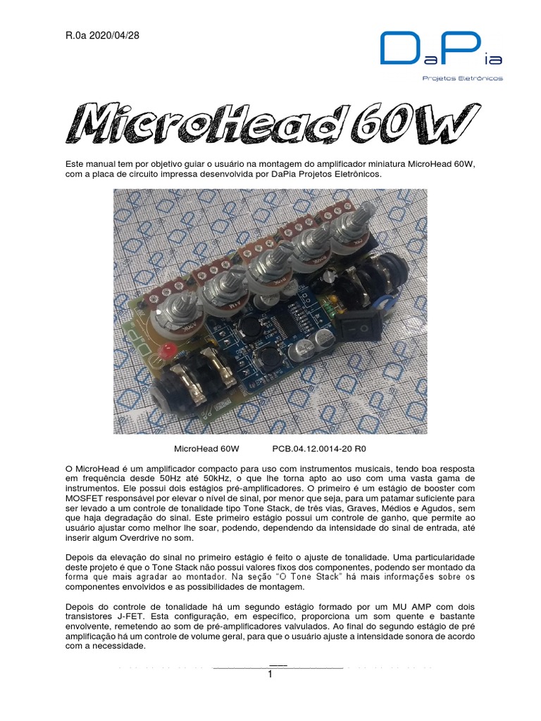 IM MicroHead R0a | PDF | Diodo | Fonte de energia
