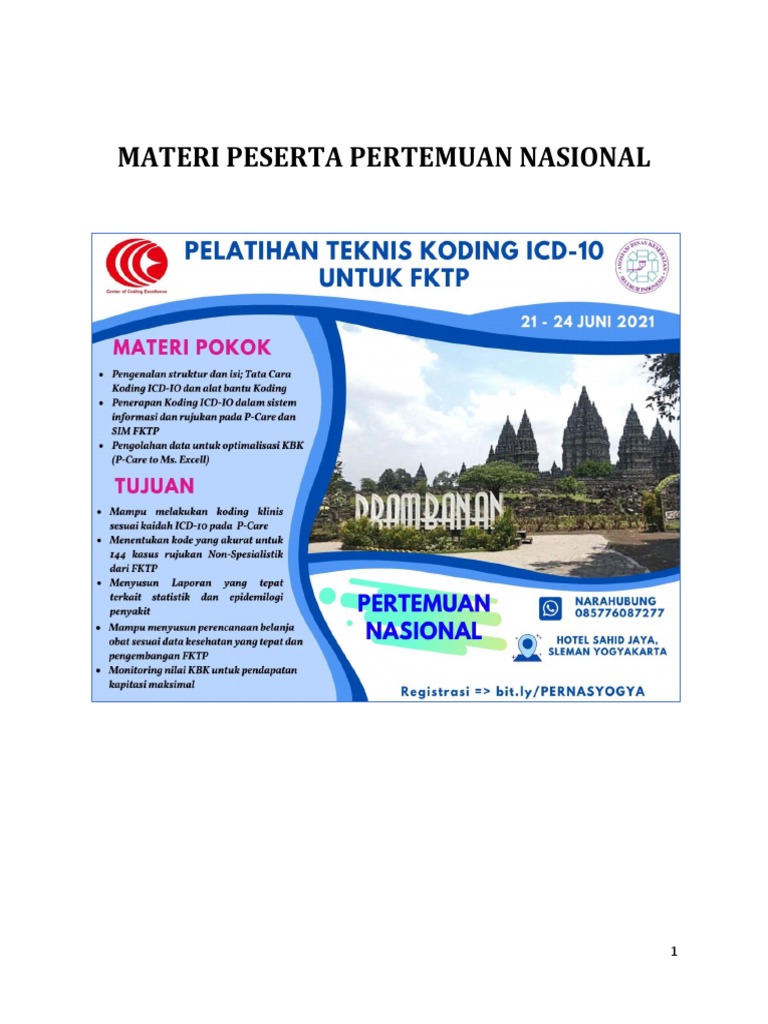 Pelatihan Teknik Koding ICD-10 Untuk FKTP | PDF | Pengelolaan Keuangan ...
