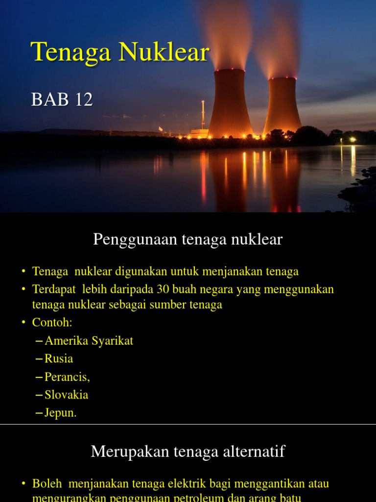 Kegunaan dan Impak Tenaga Nuklear | PDF | Griya & Taman | Sains ...
