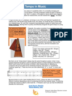 Tempo Markings - Guide | PDF | Tempo | Music Theory