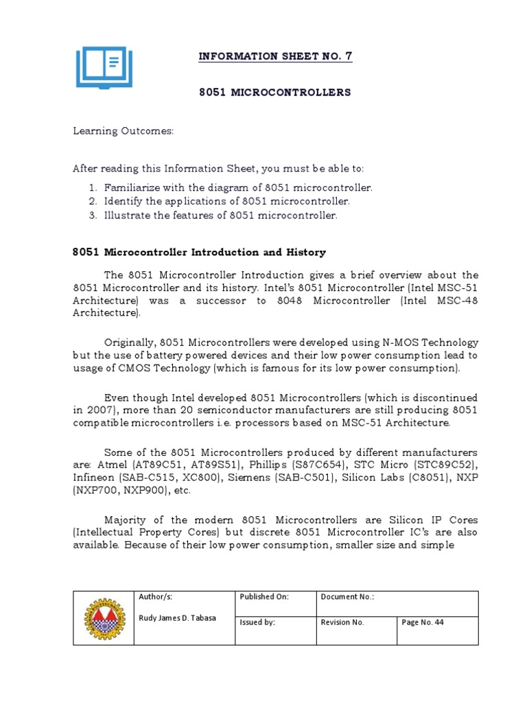 8051 Microcontroller | PDF | Microcontroller | Computer Hardware 8051 Microcontroller | PDF | Microcontroller | Computer Hardware