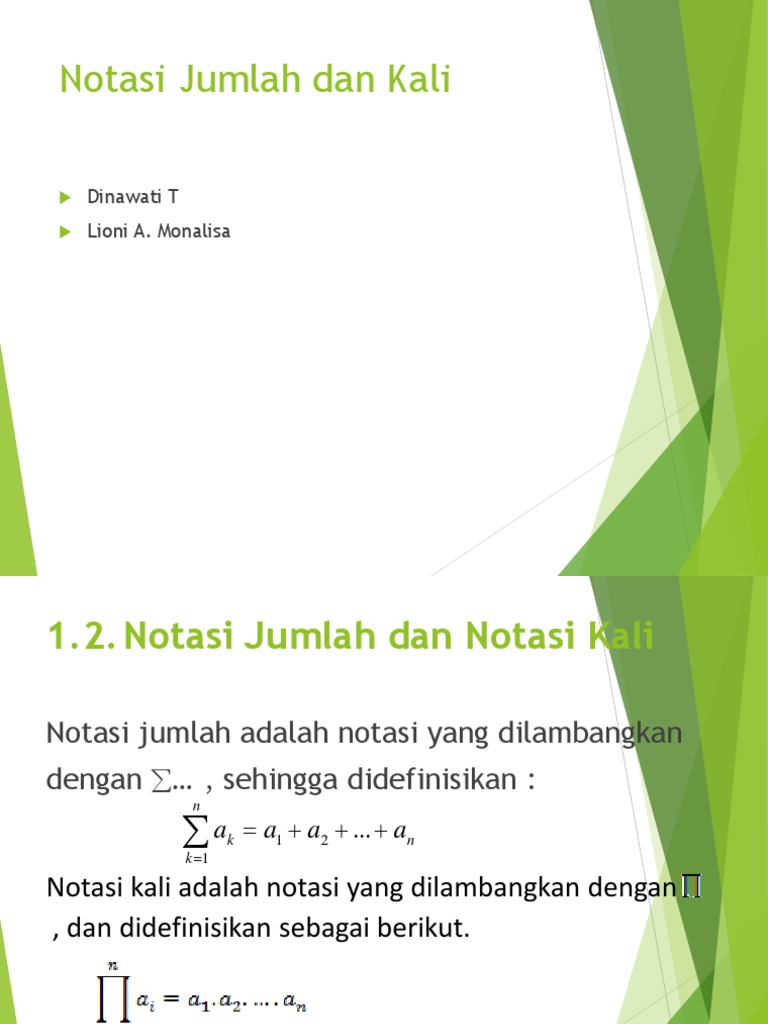 Teori Bilangan Notasi Jumlah Dan Kali | PDF