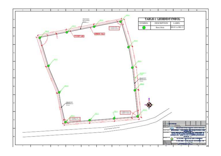 Table-1: Legend/Symbol: Symbol Description Label Bore Hole | PDF ...