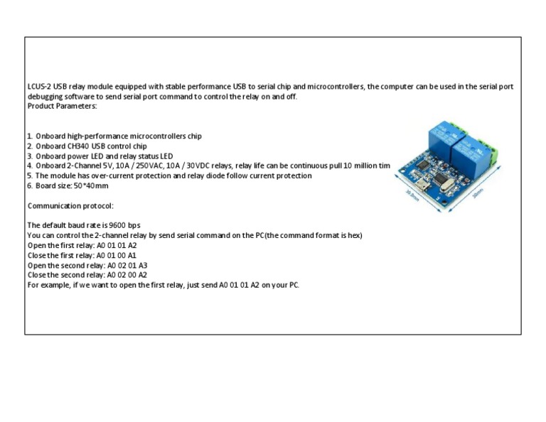 Relay USB | PDF