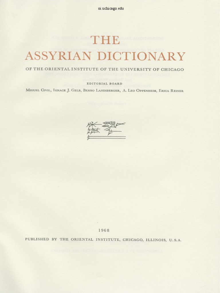 Chicago Assyrian Dictionary Tomo 2 Letra A Parte Dos | PDF | Cuneiform ...