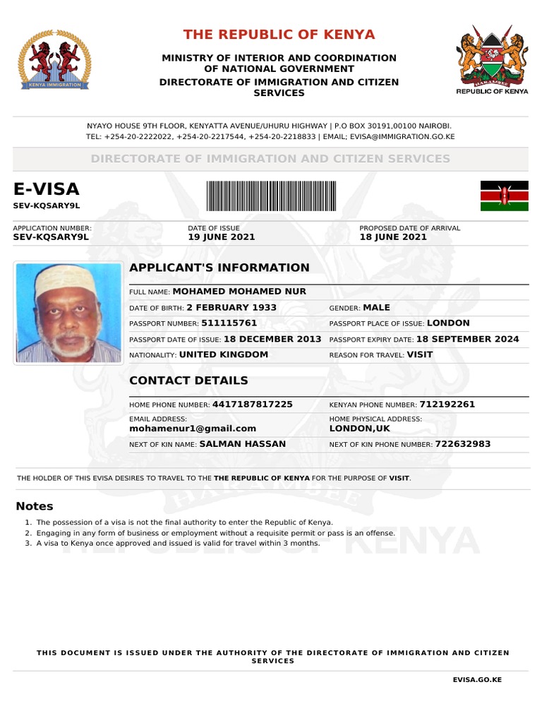 SEV-KQSARY9L-eVisa C2 | PDF | Travel Visa | Passport