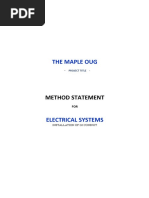 Method Statement For Installation of Electrical PVC Conduits and ...