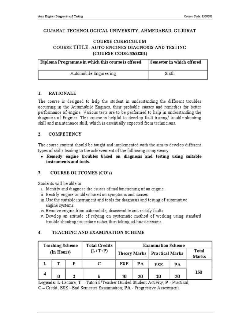 Automobile Engine Diagnosis and Testing | PDF | Fuel Injection | Engines