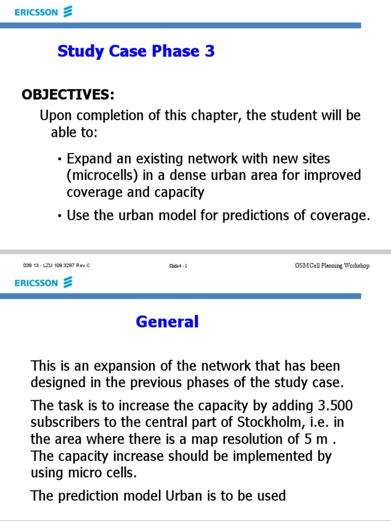 Ericsson - Cell Planning | PDF | Gsm | Wireless