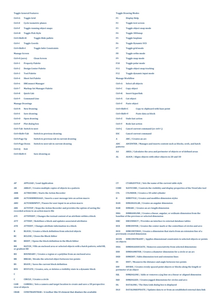 Autocad Commands | PDF | 3 D Computer Graphics | Rendering (Computer Graphics)