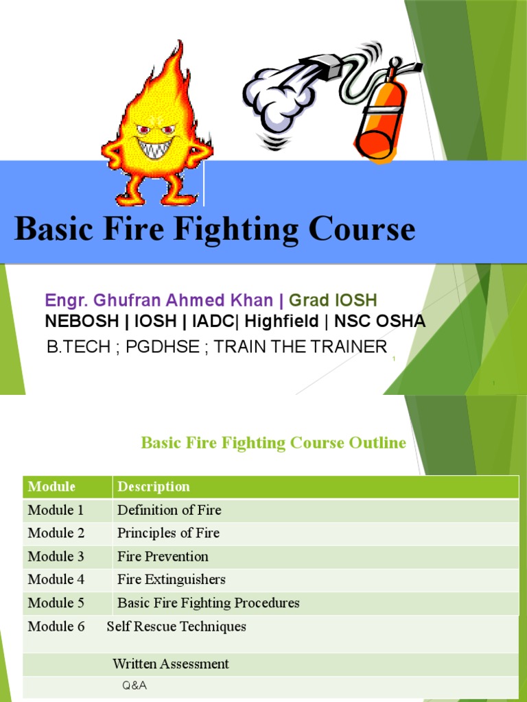 Basic Fire Fighting Training | PDF | Fires | Combustion