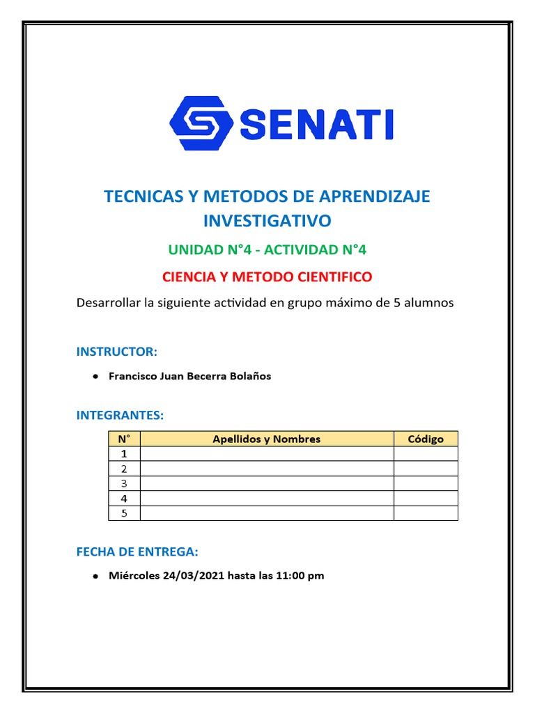 Actividad N°4 - Unidad N°4 | PDF