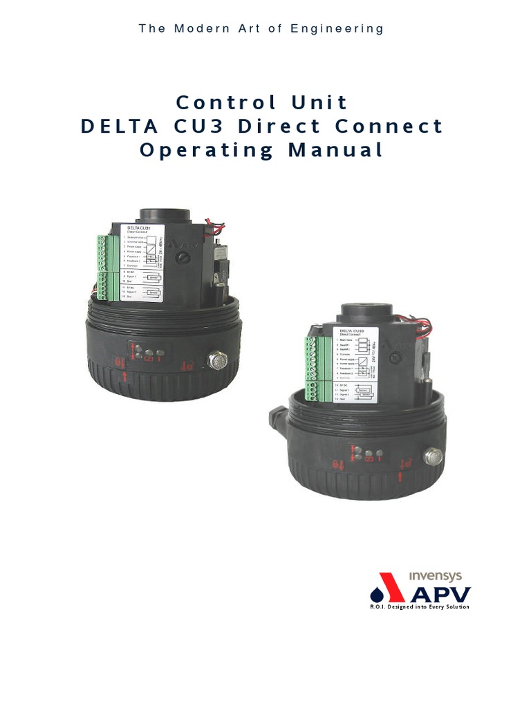 Control Unit DELTA CU3 Direct Connect Operating Manual: The Modern Art ...